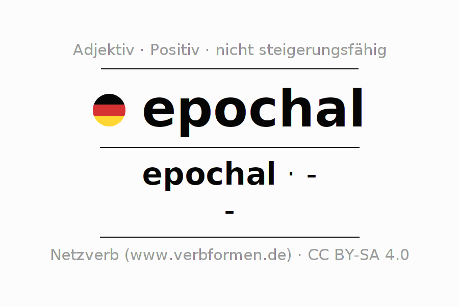 Deklination und Steigerung "epochal" - Alle Fälle des Adjektivs, Plural ...