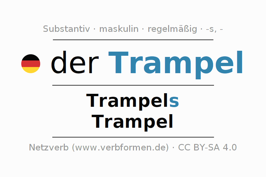 Deklination "Trampel" - Alle Fälle des Substantivs, Plural und Artikel ...