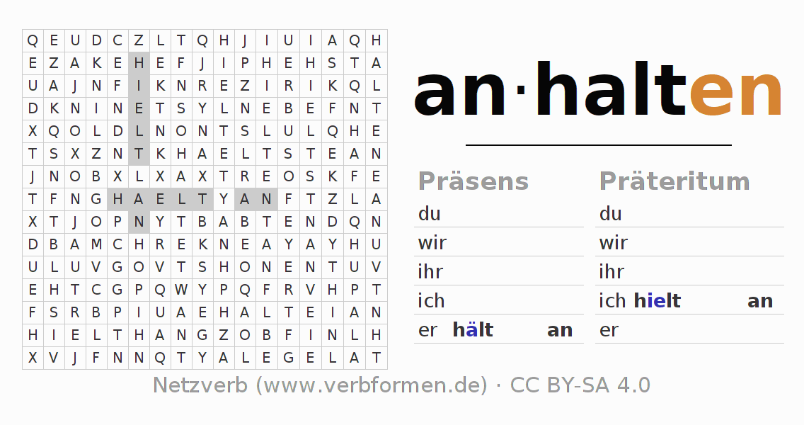 Arbeitsblätter "anhalten" - Viele Übungen, Materialien zum Lernen ...