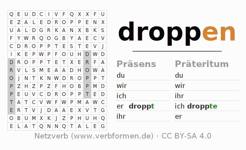 Arbeitsblätter "droppen" - Viele Übungen, Materialien zum Lernen ...