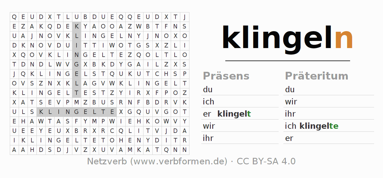 Arbeitsblätter "klingeln" - Viele Übungen, Materialien zum Lernen ...