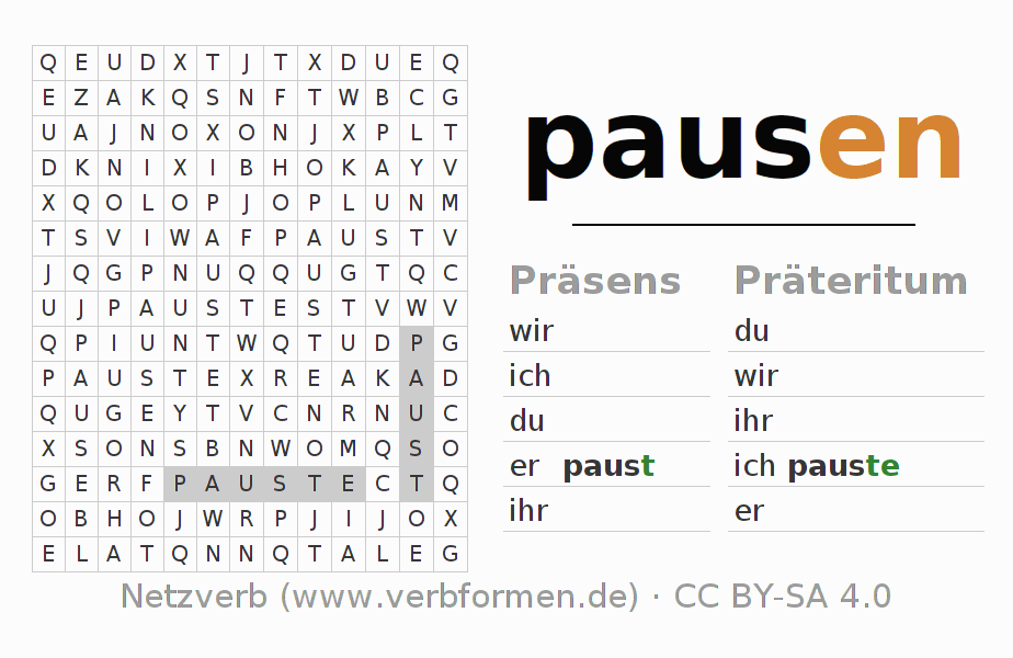 Arbeitsblätter "pausen" - Viele Übungen, Materialien zum Lernen ...