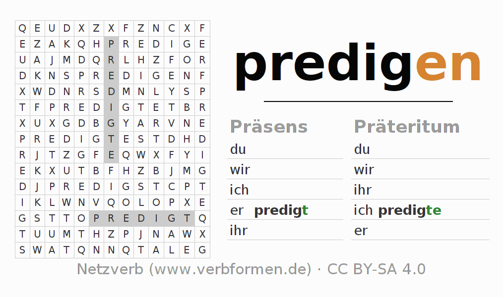 Arbeitsblätter "predigen" - Viele Übungen, Materialien zum Lernen ...
