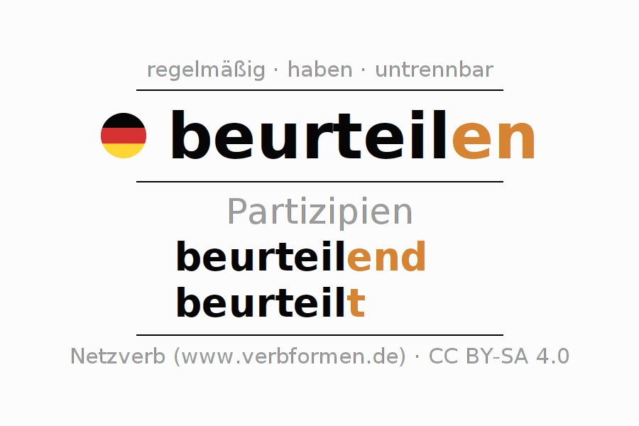 Partizip "beurteilen" - Alle Formen des Verbs, Regeln, Beispiele ...